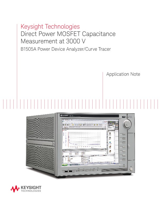 Direct Power MOSFET Capacitance Measurement at 3000 V PDF Asset Page | Keysight